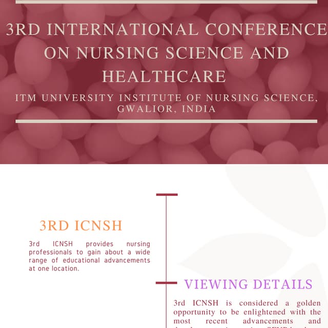 3rd international conference on nursing science and healthcare | PDF