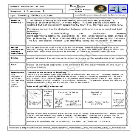 3rd lecture | DOCX | Law