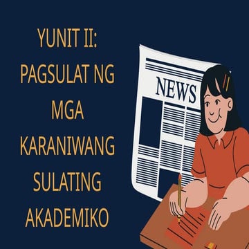 Filipino sa Piling Laarangan:Academic Wtiting | PPTX