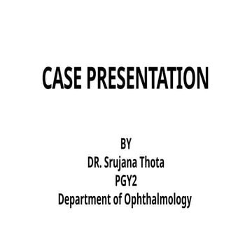 third cranial nerve palsy case presentation | PPTX