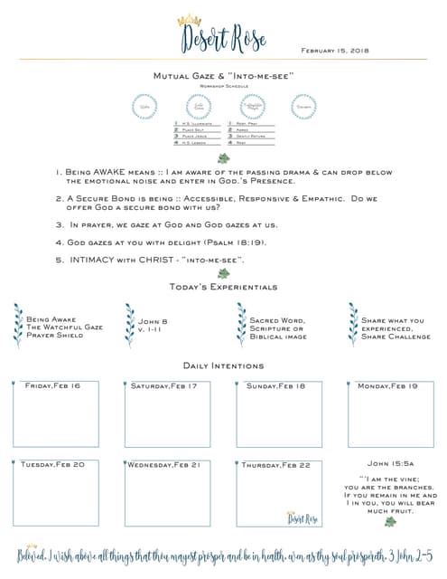 Desert Rose - Contemplative Practice worksheet | PDF | Spirituality ...