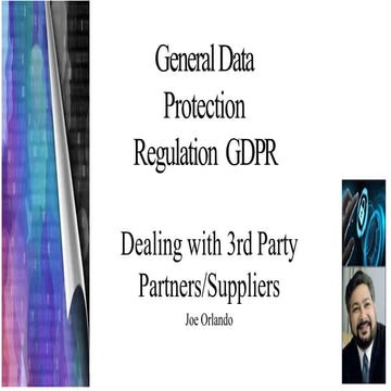 3rd party considerations gdpr | PDF | Information and Network Security | Computing
