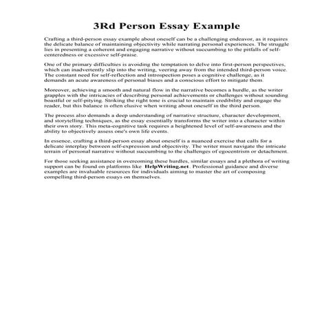 3Rd Person Essay Example.pdf