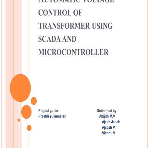 Automatic Voltage Control Of Transformer Using Microcontroller And Scada Power Point 