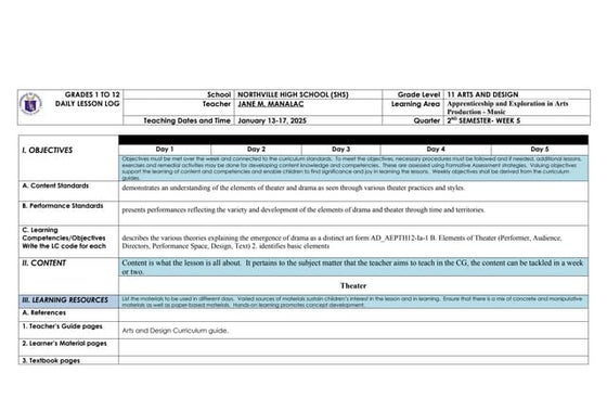 DLL_Grade 10 Arts 4th Quater 2nd Week.pdf