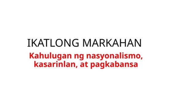 Pakikipaglaban para sa kalayaan | PPT