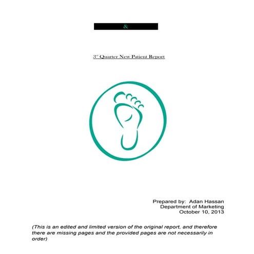 3rd quarter report (edited sample) | PDF