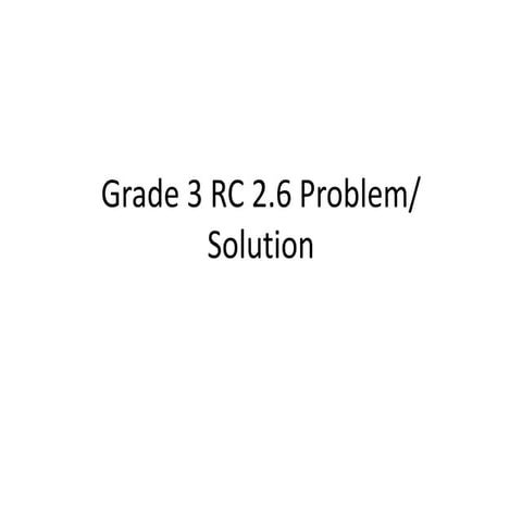 3rd_RC_26_Problem_Solution.ppt grade 3 lessonx | PPTX