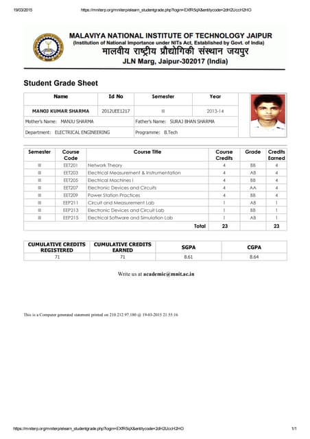 sem progress report during the Doctoral Degree | PDF