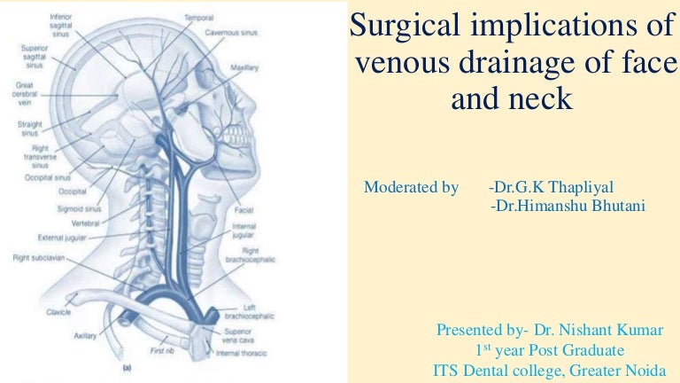 Surgical implications of venous drainage of face and neck