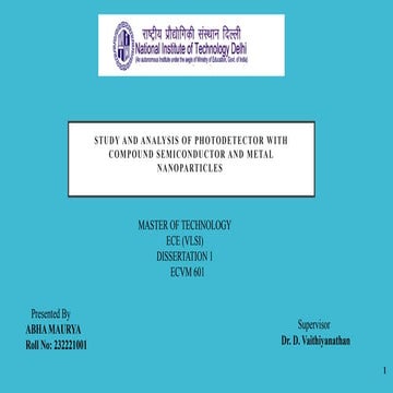 Simulation and Analysis of GaAs- Au layer-HfO2 dual-band photodetector ...