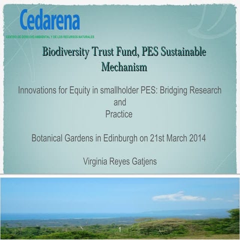 Payment for ecosystem services (pes) for | PPTX