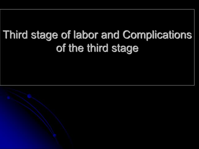 Physiological changes during third stage of labor | PPTX | Pregnancy ...