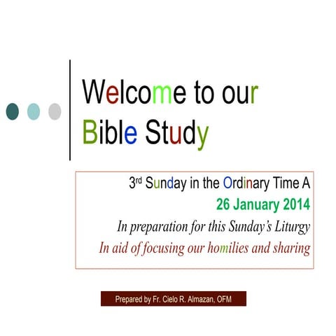 3rd Sunday A | PPT