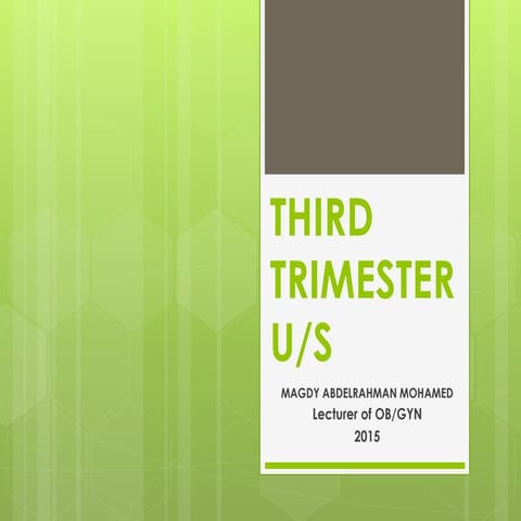 Ultrasound and usg doppler in obstetrics | PPTX