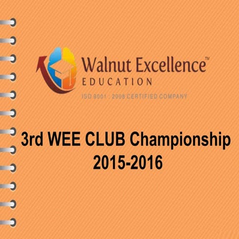 3rd wee club championship | PPTX