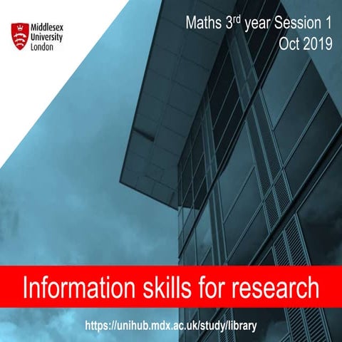 ProjectsSlides of MSC mathematics pure and mathematical logic | PDF