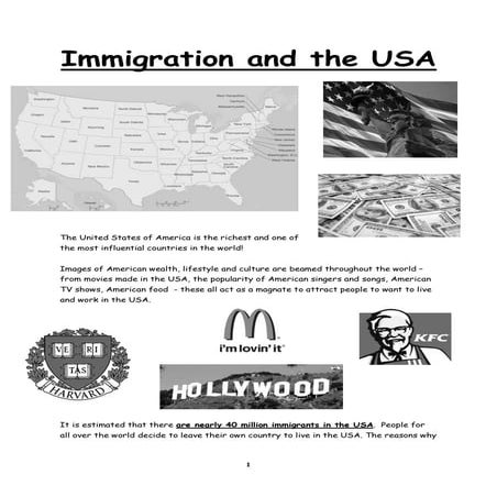 3 reasons for immigration | PDF