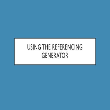 APA referencing generator Junior Users - updated | PPT