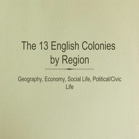 3 regions of colonies | PPT