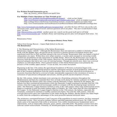 3 renaissance packet | DOC