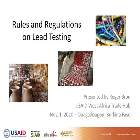 3 Rules and regulations on lead testing | PDF | Pharmaceutical Industry ...