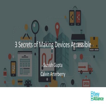 3 Secrets of Accessibility | PPT