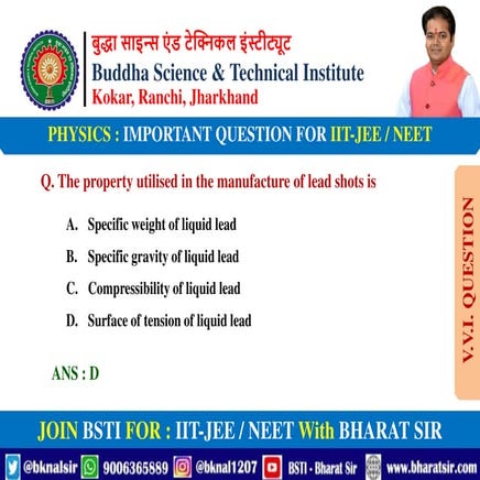 TOP NEET PHYSICS TEACHER : RANCHI | PPT