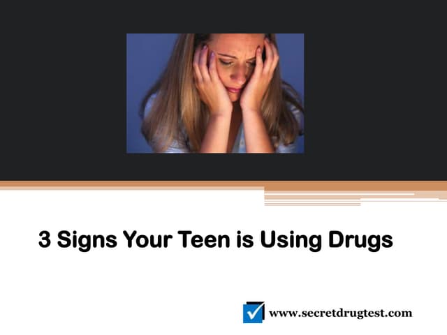 Signs and Symptoms of Drug Abuse | PPTX