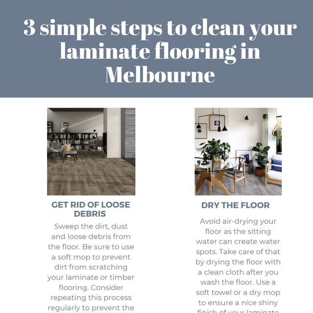 3 simple steps to clean your laminate flooring in melbourne | PDF