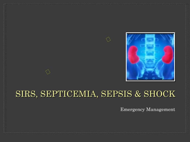 Septicemia | PPTX | Blood Disorders | Diseases and Conditions