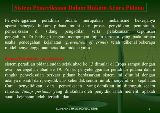 Sistem peradilan pidana di Indonesia.ppt