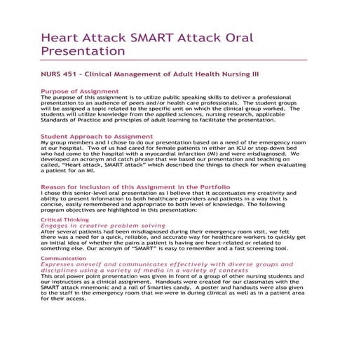 3 Smart Attack Oral Presentation | PDF