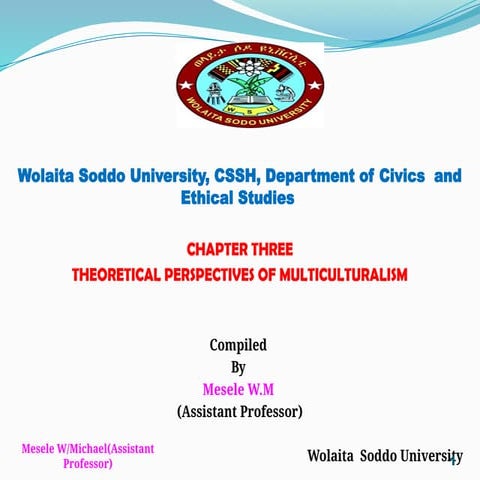 CHAPTER THREE: Theoretical Perspectives of Multiculturalism | PPTX