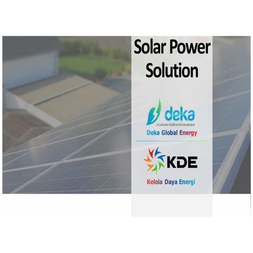 Solar Power Solutions-JC-alternative of renewable energy | PDF