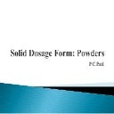 3 solid dosage form powders | PPTX