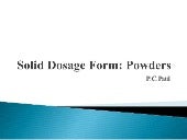 B. Pharm Powders and Its Classifications | PPTX