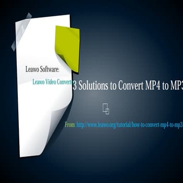 3 solutions to convert mp4 to mp3 | PPT