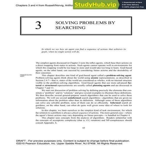 3 SOLVING PROBLEMS BY SEARCHING | PDF