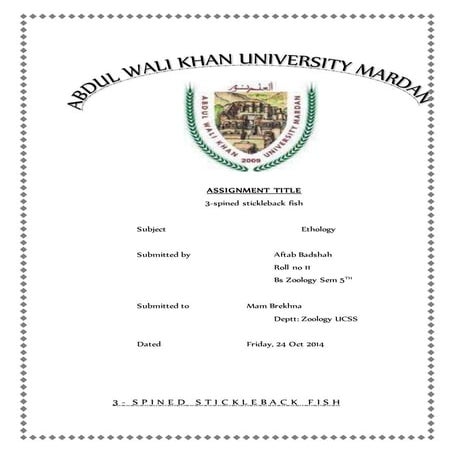 3 spined stickleback fish overview | DOCX