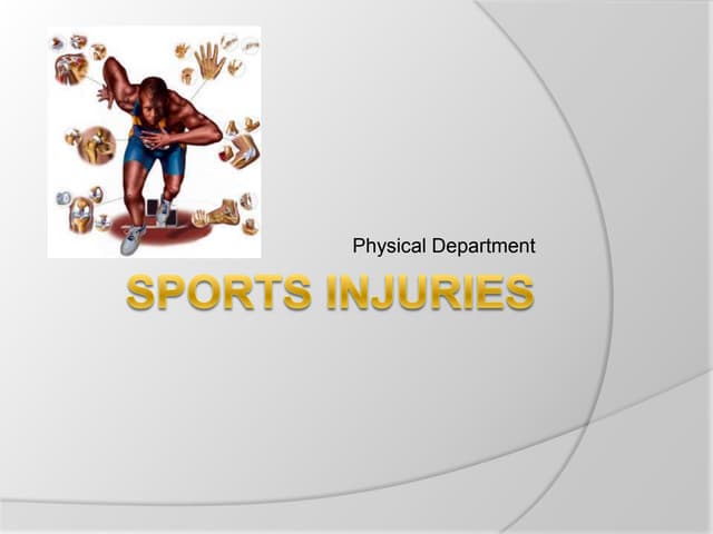 Sports Injuries Presentation | PPTX