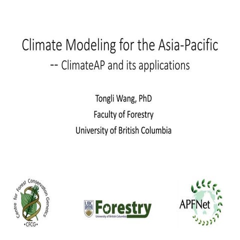 Climate Modeling for the Asia-Pacific | PPTX