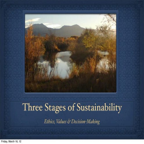 3 stages of sustainability | PDF