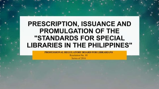 Philippine School Libraries Today | PPT