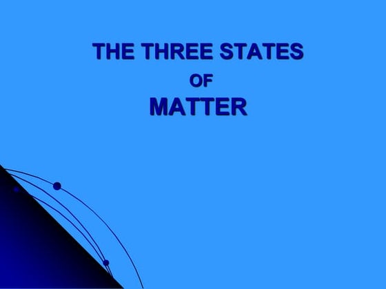 The Three States of Matter | PPTX | Physics | Science