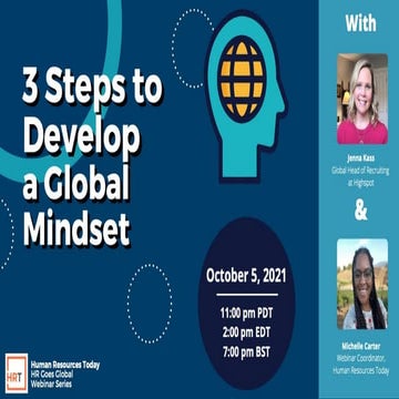 3 Steps to Develop a Global Mindset | PDF