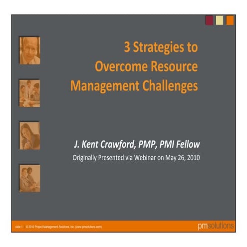 3 Strategies for Overcoming Resource Management Challenges | PPT