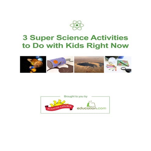 3 Super Science Activities | PDF