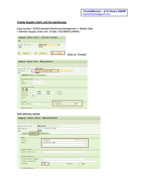 Manage the slotting process in sap ewm | DOCX