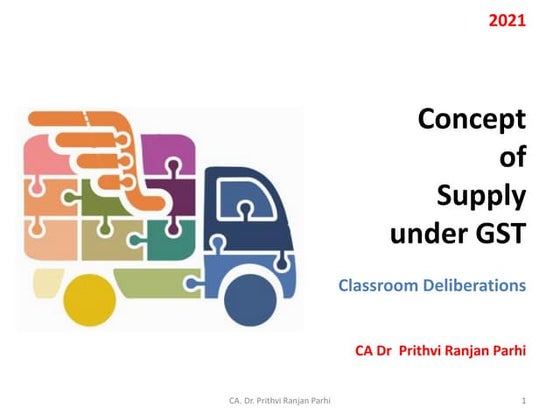 Concept of Input Service Distributor (ISD) in GST-PPT | PPT